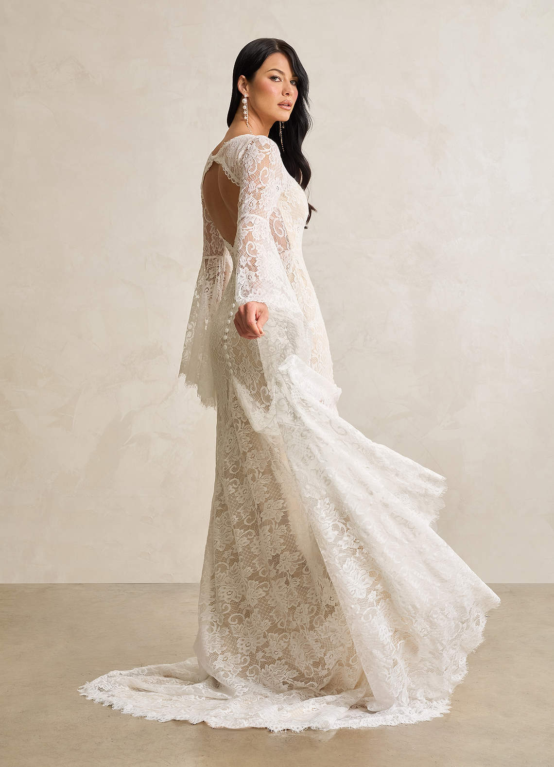 Diamond White/Champagne Azazie Hayes Diamond White Champagne Mermaid V ...