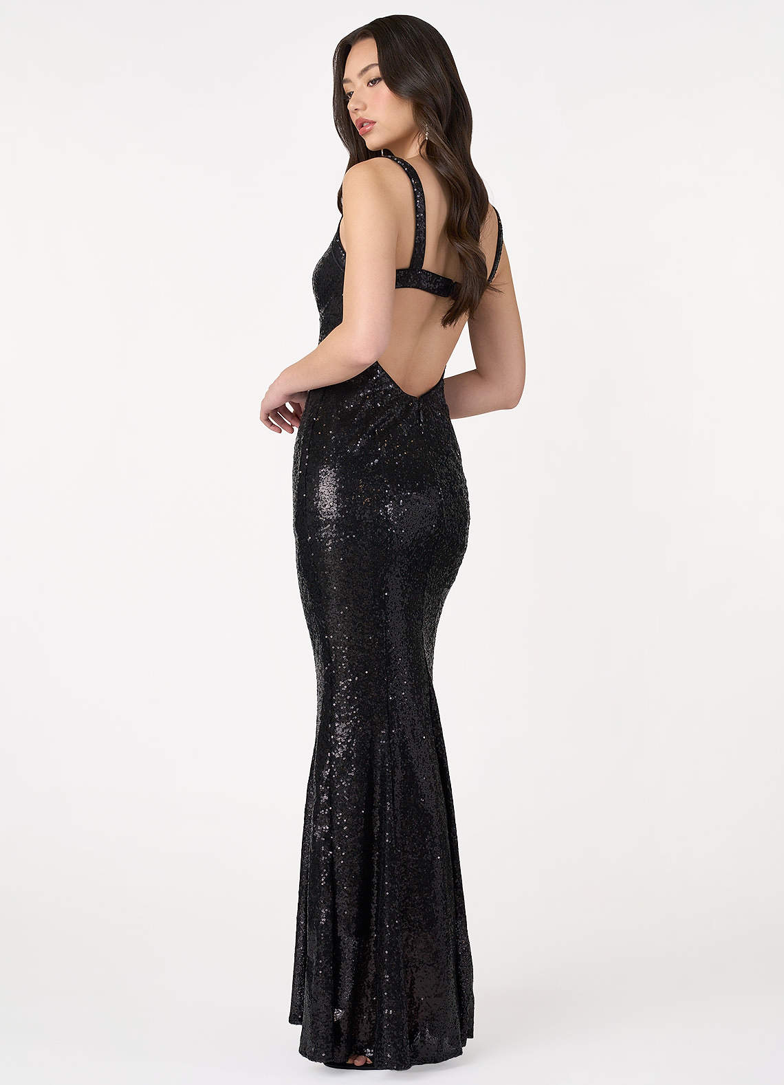 Petra Black Sequin Gown Atelier Dresses | Azazie