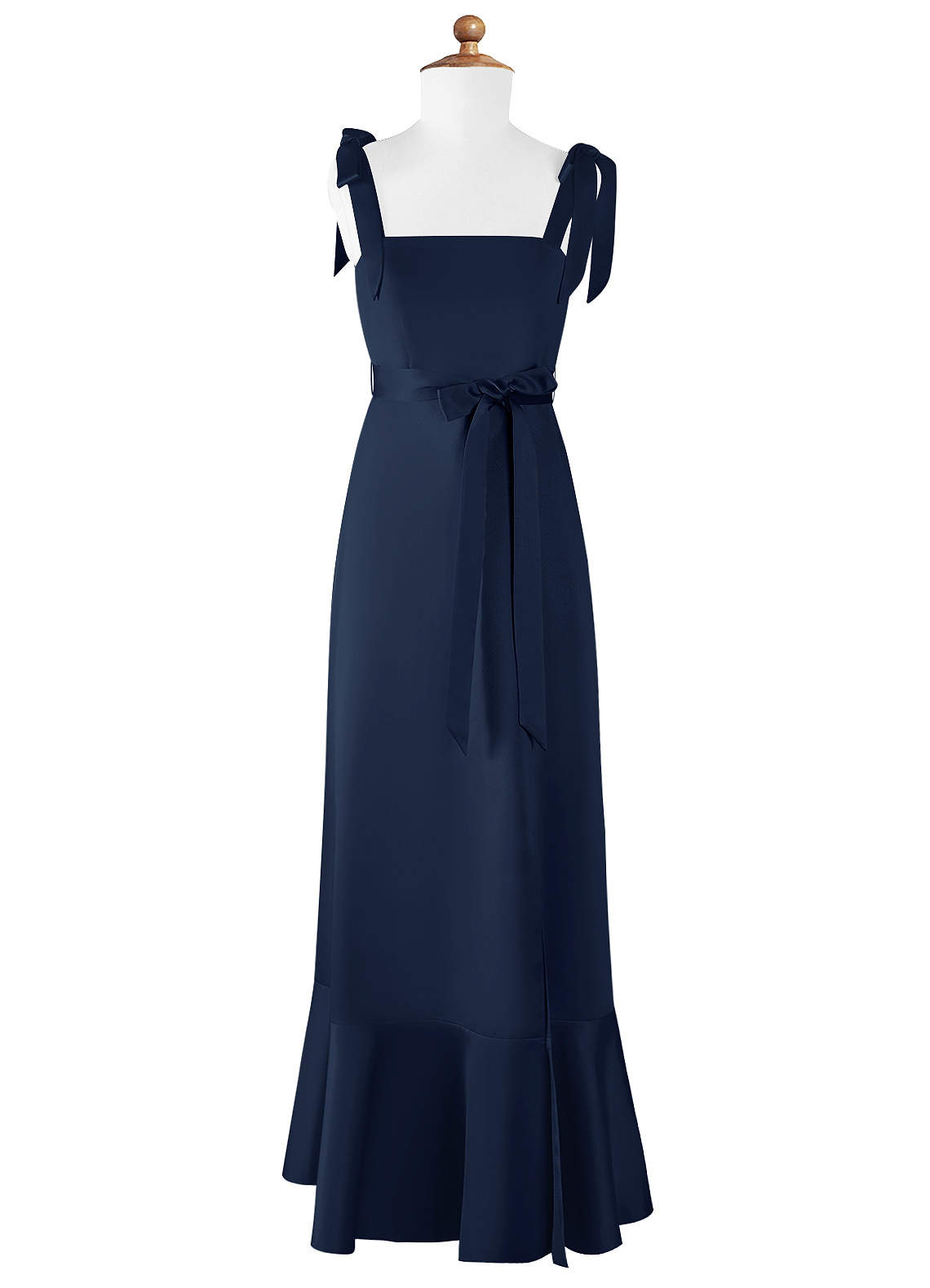 Dark Navy Azazie Barbara Junior Junior Bridesmaid Dresses | Azazie