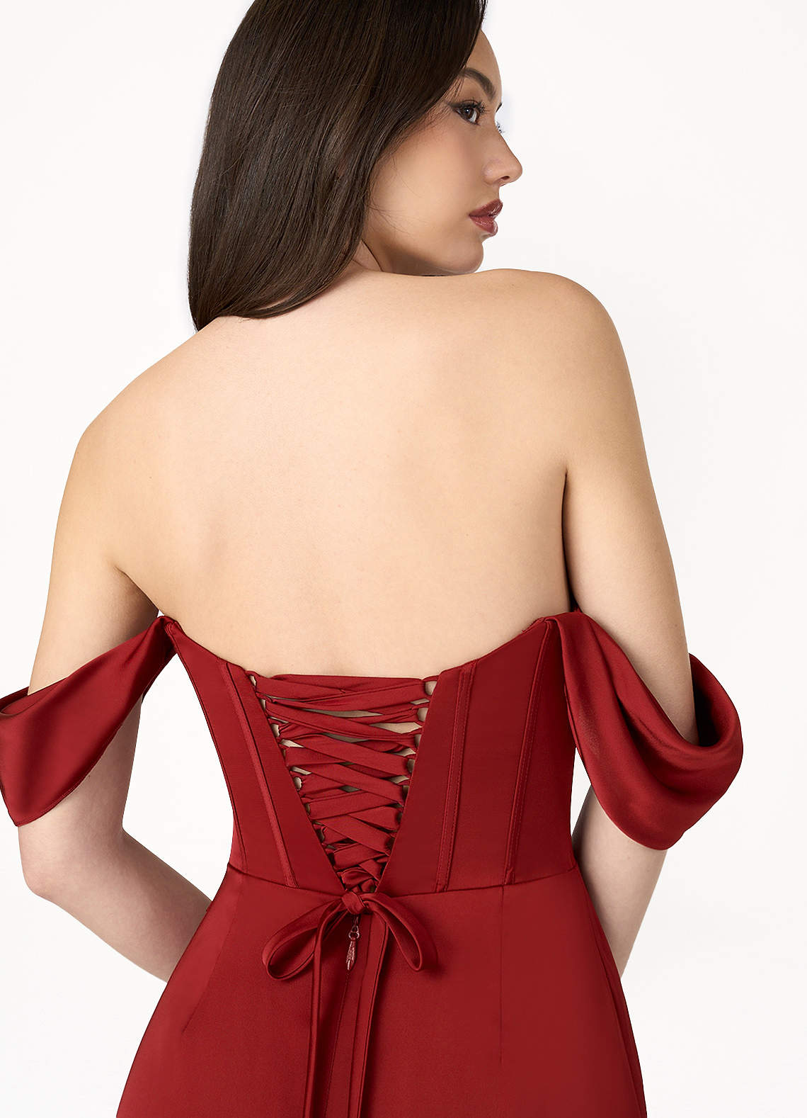 Sabrina Ruby Red Heart Maxi Dress Atelier Dresses | Azazie