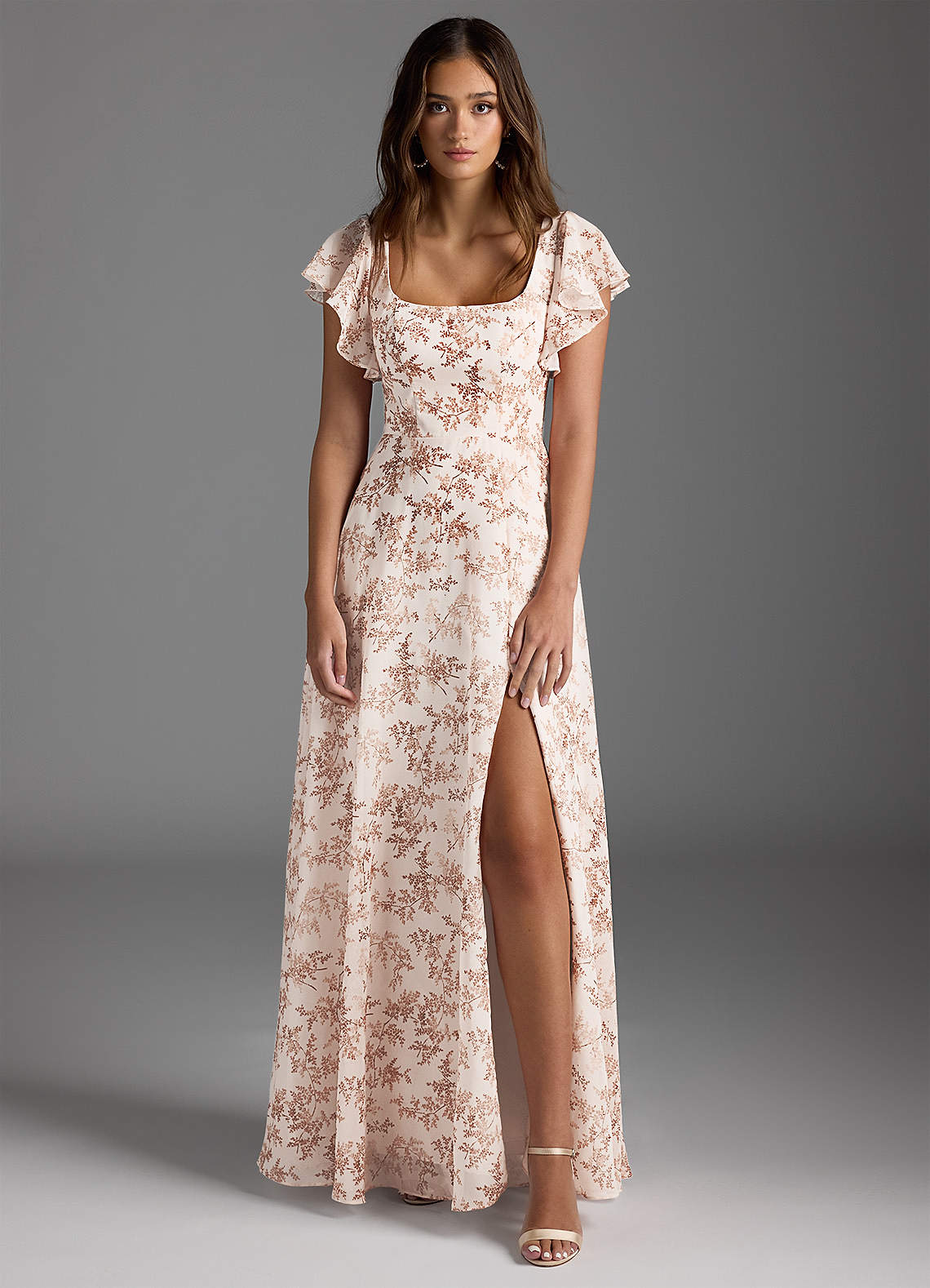 Azazie Bondi Pink Fern Floral Bridesmaid Dresses | Azazie AU