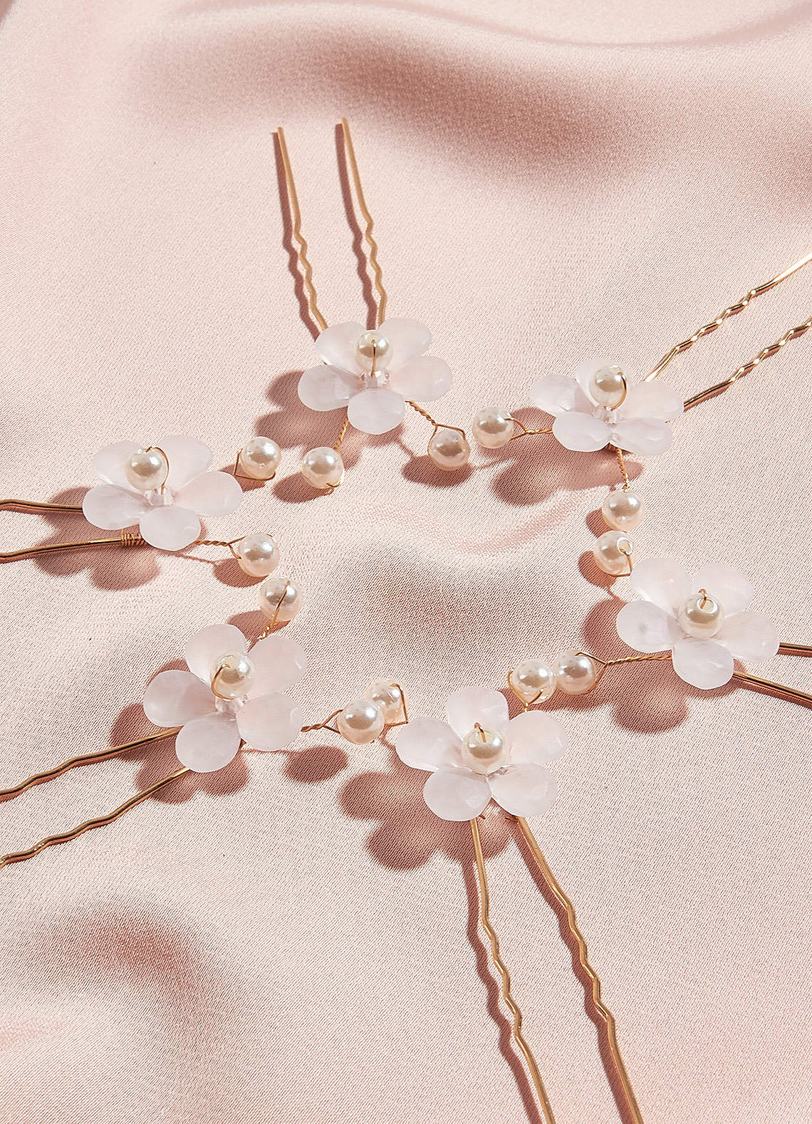 Floral Pearl Hairpin Set | Azazie