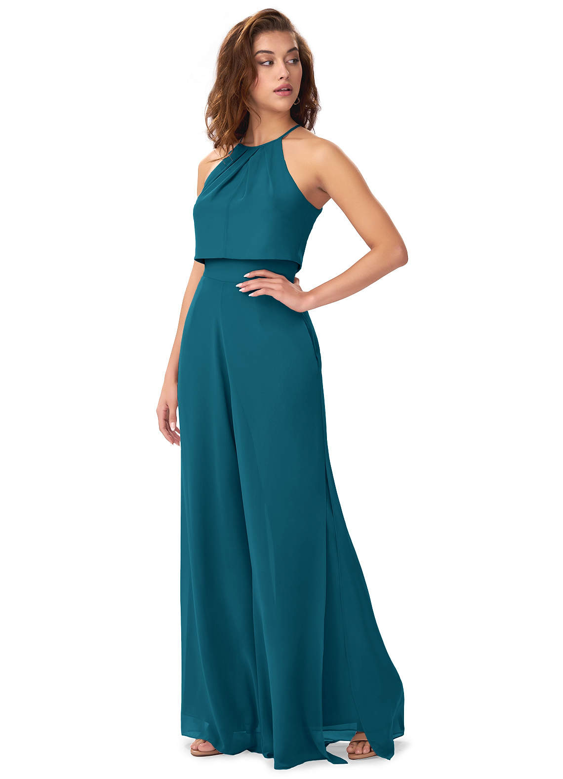 Ink Blue Azazie Kenzi Jumpsuit Bridesmaid Dresses | Azazie