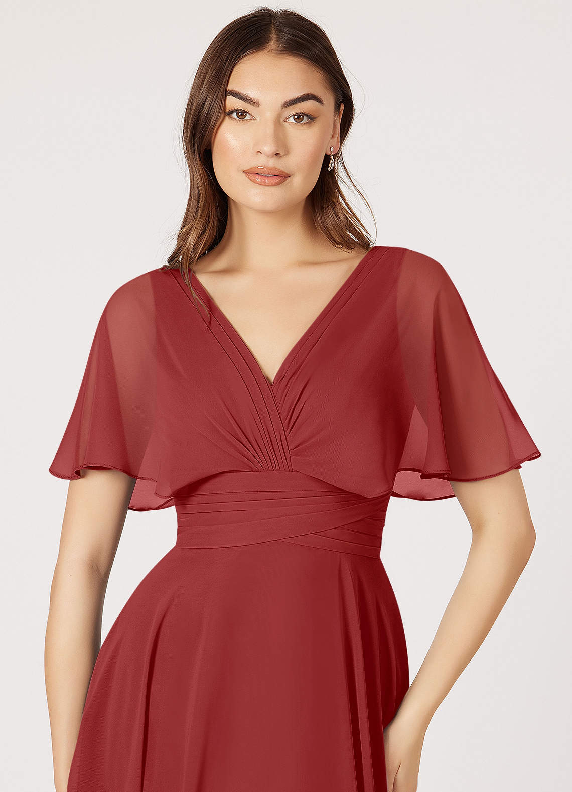 Rust Azazie Pamela Bridesmaid Dresses | Azazie