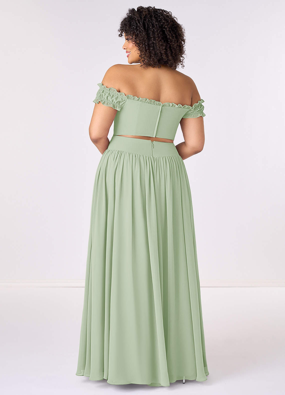 Dusty Sage Barbie™ AZAZIE 1010 Bridesmaid Dresses | Azazie