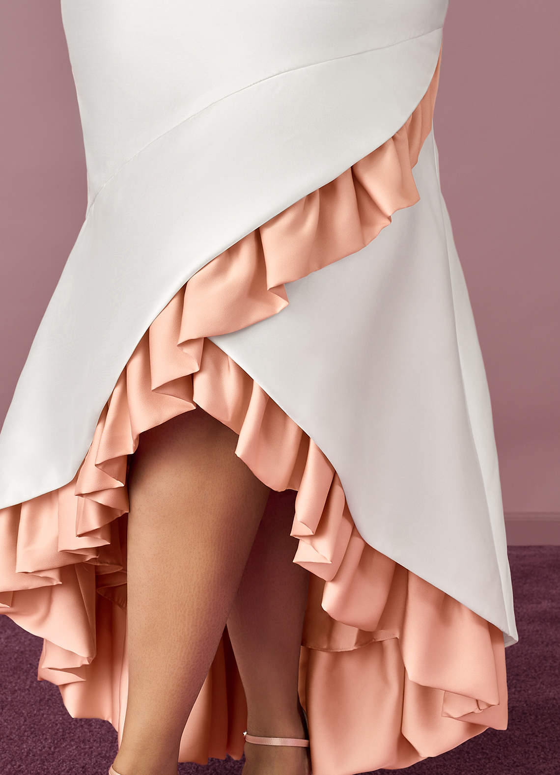 Barbie ♥ Azazie Tiered Ruffle Mikado Mermaid Gown | Azazie