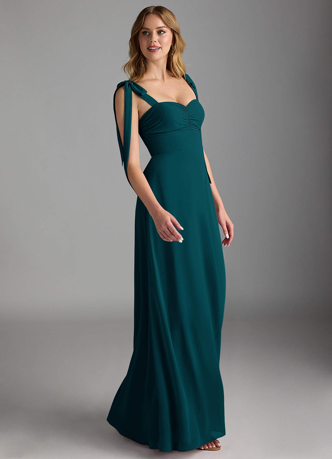 Azazie Lizet Pine Bridesmaid Dresses | Azazie