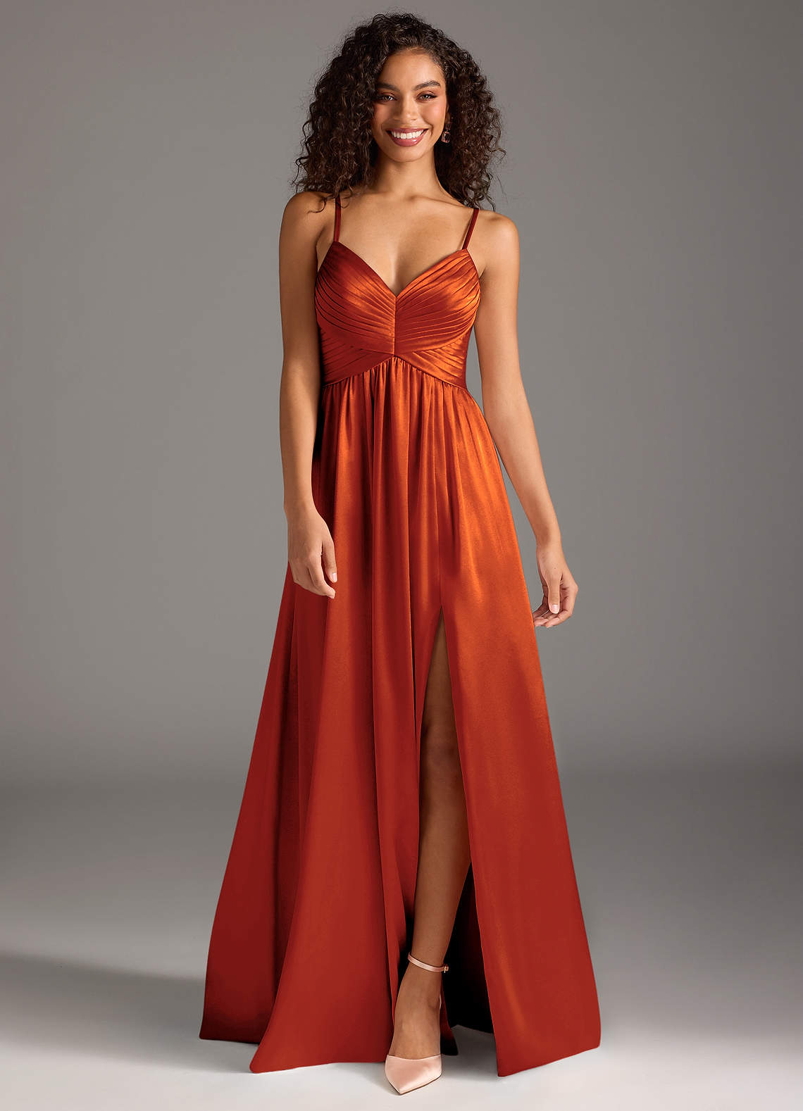 Azazie Alia Paprika Bridesmaid Dresses | Azazie
