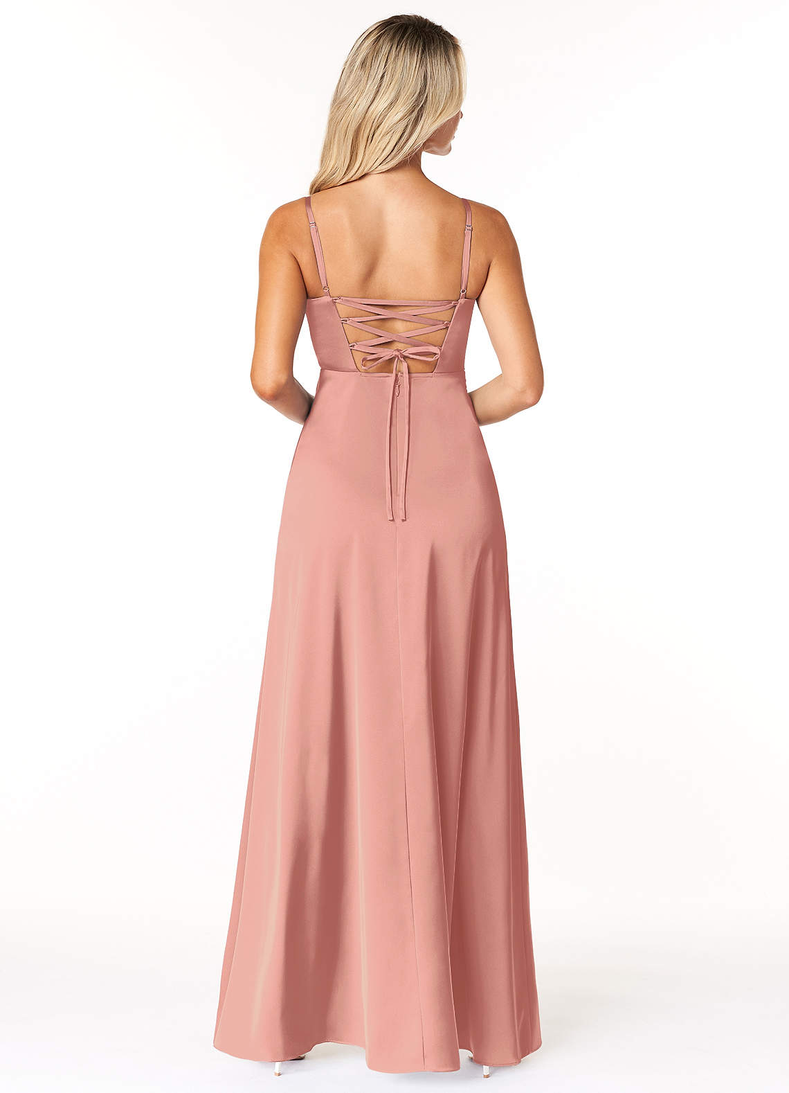 Rosette Azazie Marchella Stretch Satin Dress Bridesmaid Dresses | Azazie