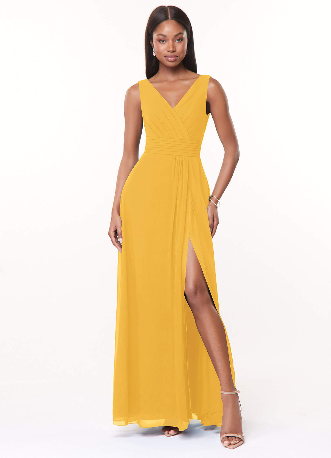 Marigold bridesmaid dress store