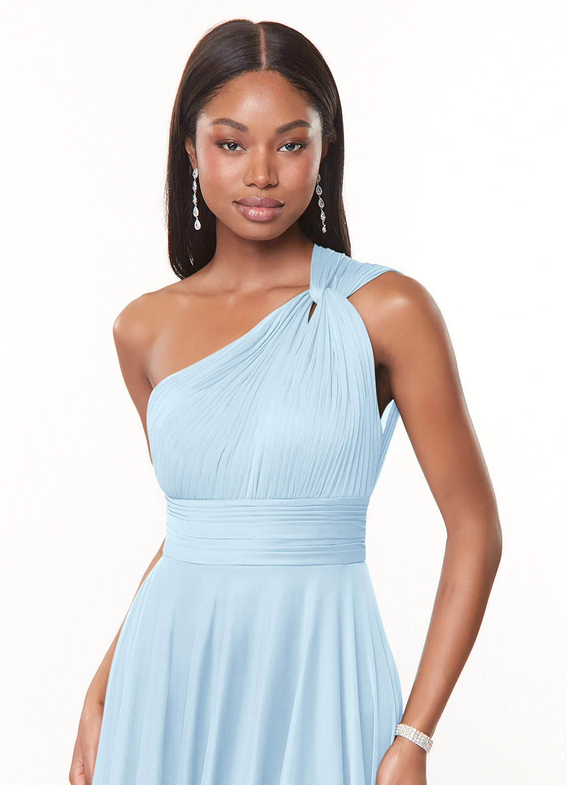 Azazie Charlize Sky Blue Bridesmaid Dresses | Azazie