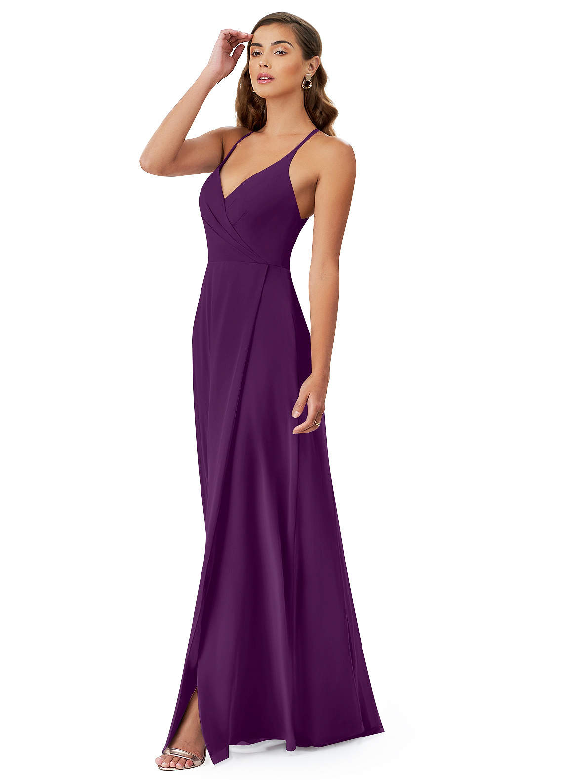 Grape Azazie Davis Bridesmaid Dresses | Azazie