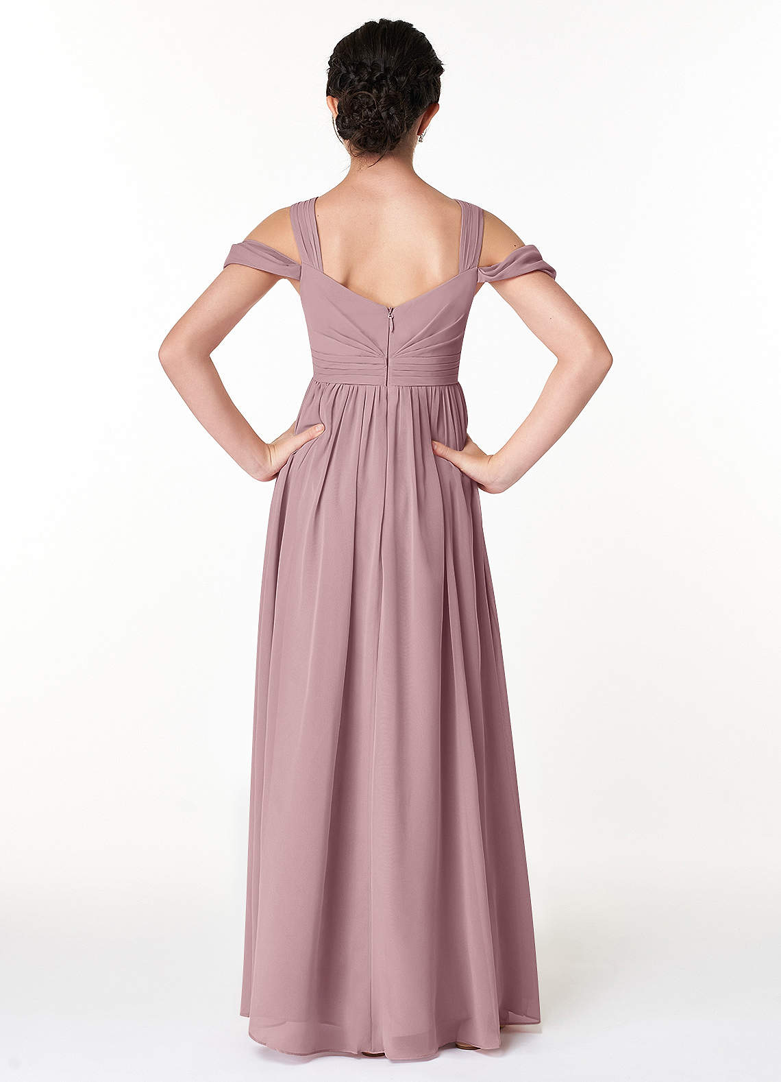 Dusty Rose Azazie Lianne Junior Junior Bridesmaid Dresses | Azazie