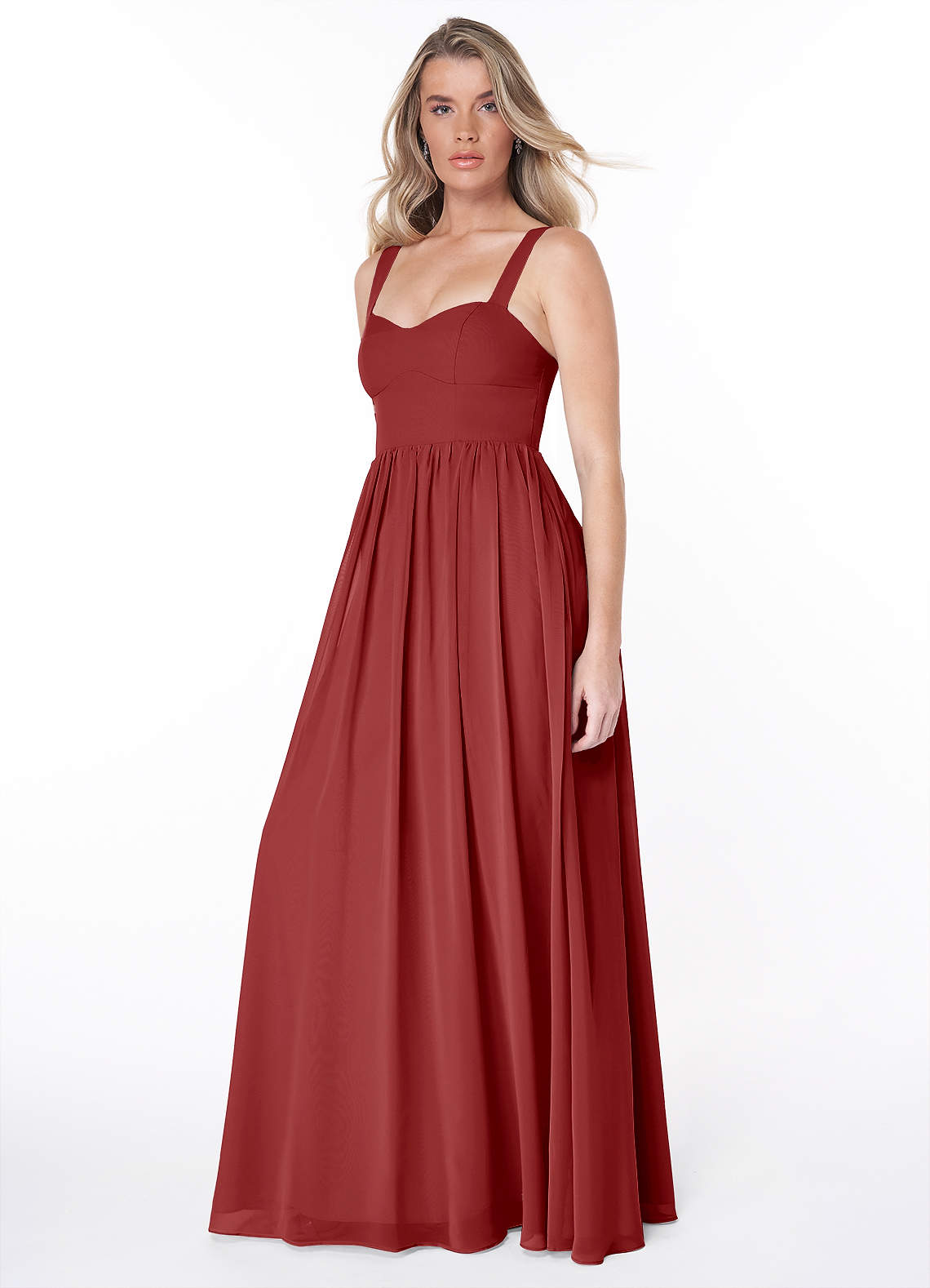 Rust Azazie Gabby Bridesmaid Dresses | Azazie