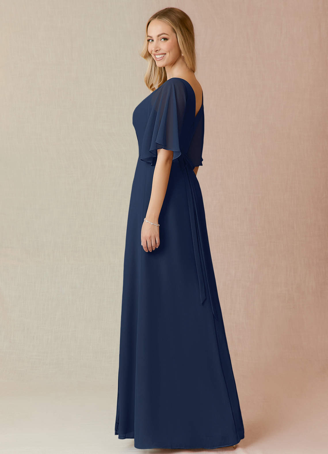 Dark Navy Azazie Cierra Bridesmaid Dresses | Azazie