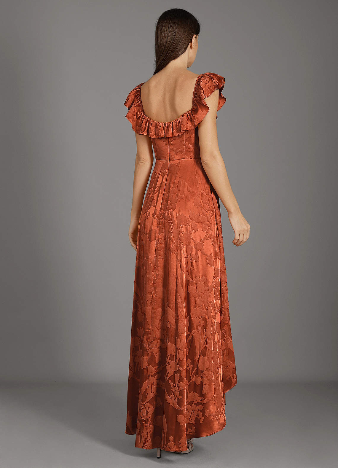 Isabella Rust Maxi Dress | Azazie