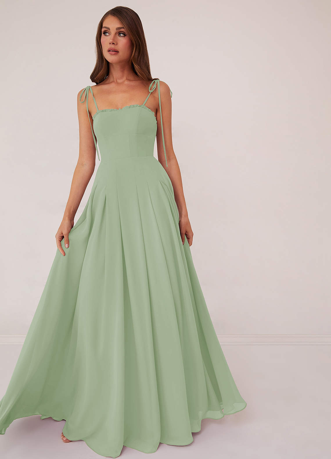 Barbie™ AZAZIE 1014 Dusty Sage Bridesmaid Dresses | Azazie