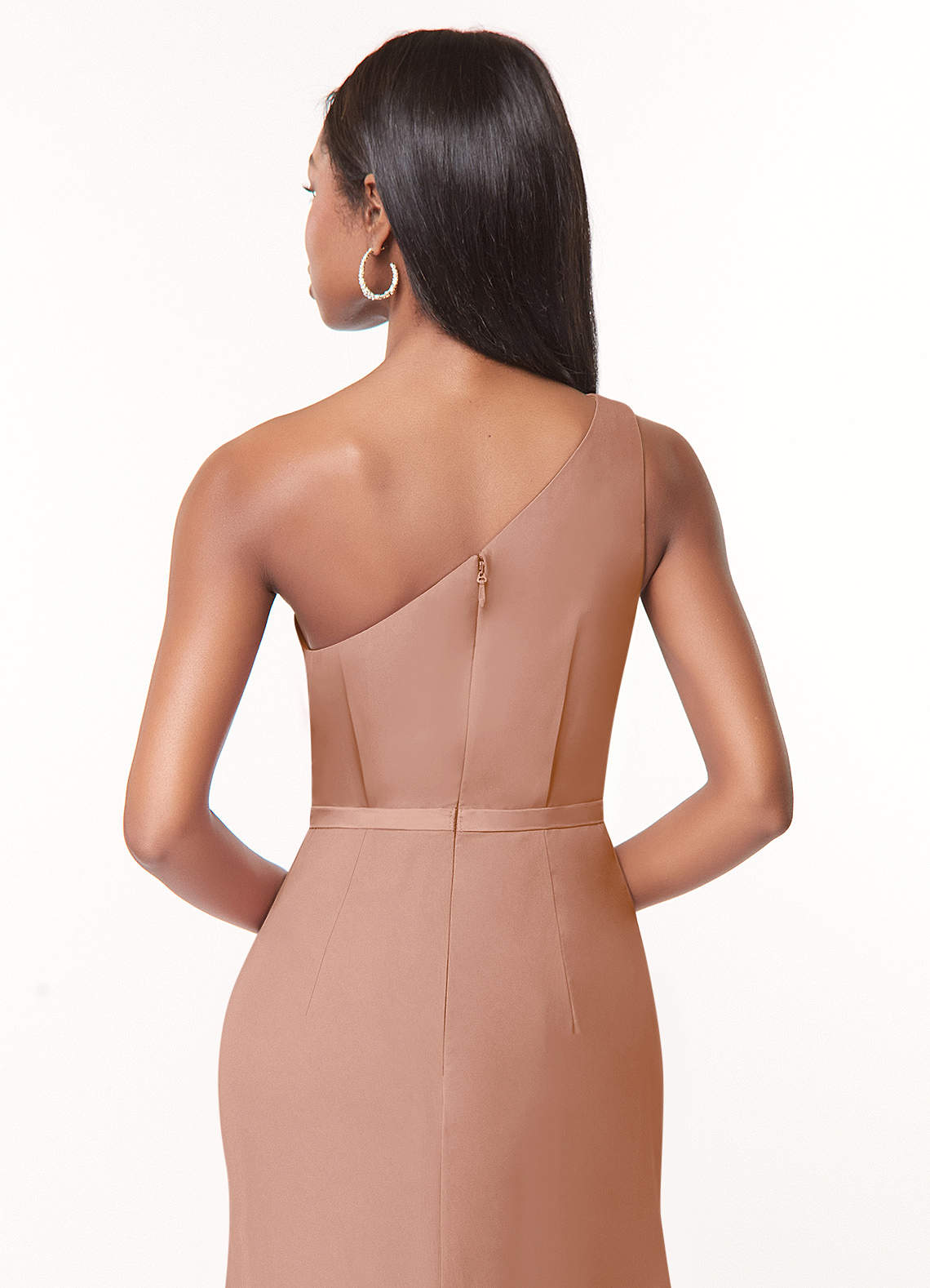 Champagne Rose Azazie Liza Bridesmaid Dresses | Azazie