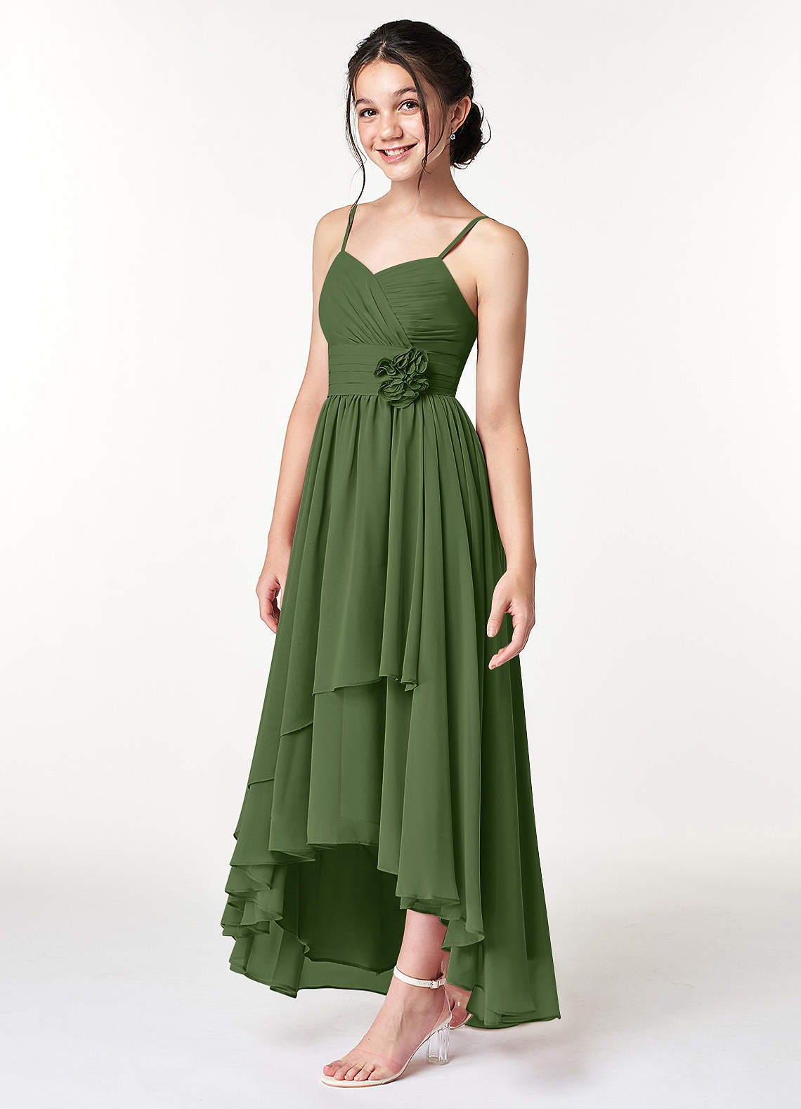 Olive Azazie Catalina JBD Junior Bridesmaid Dresses | Azazie