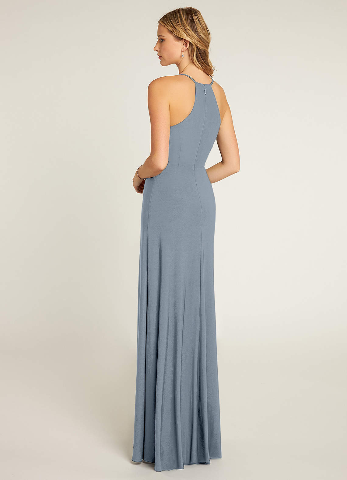 Dusty Blue Azazie Shalae Bridesmaid Dresses | Azazie