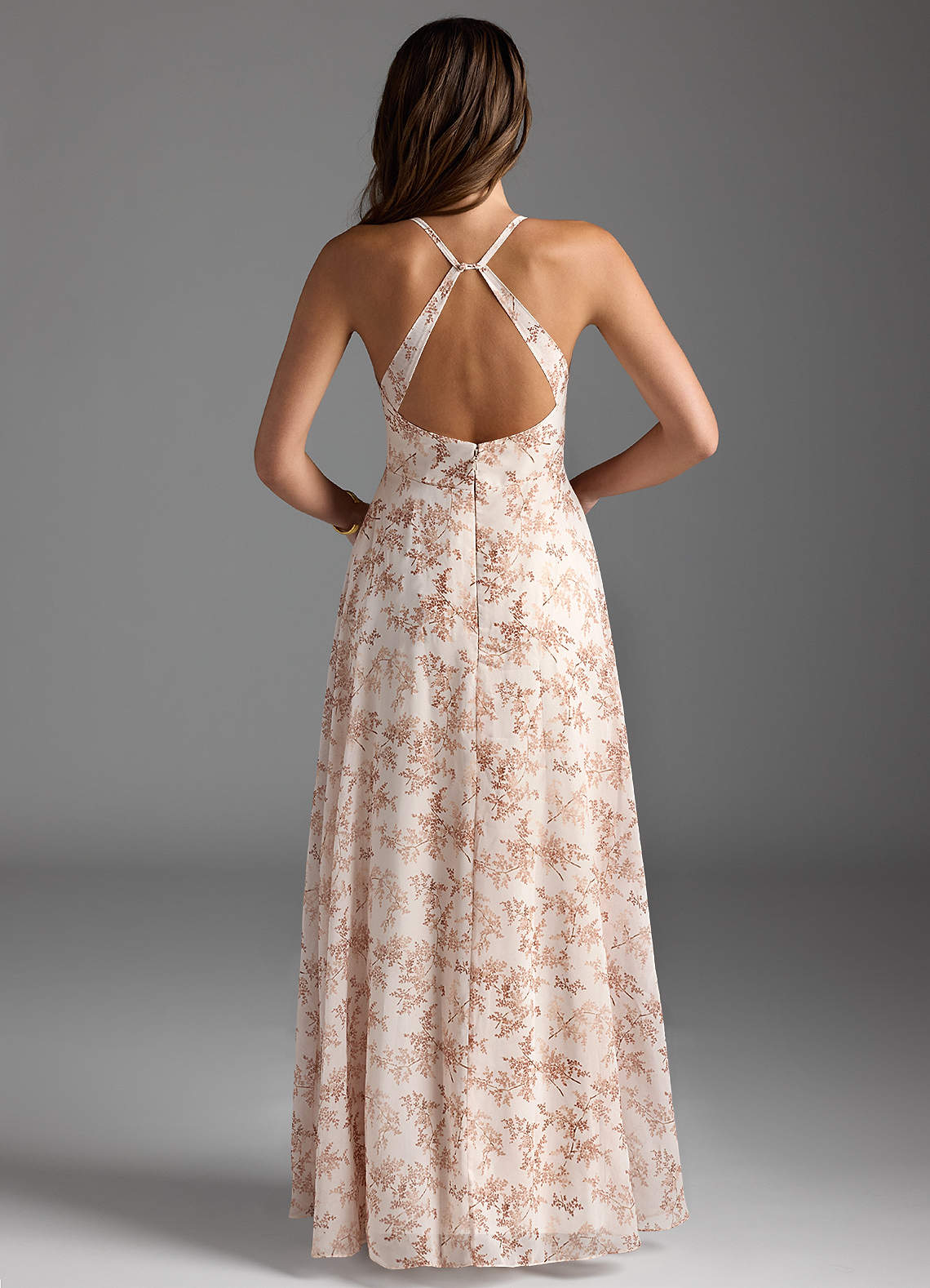 Azazie Davis Pink Fern Floral Bridesmaid Dresses | Azazie