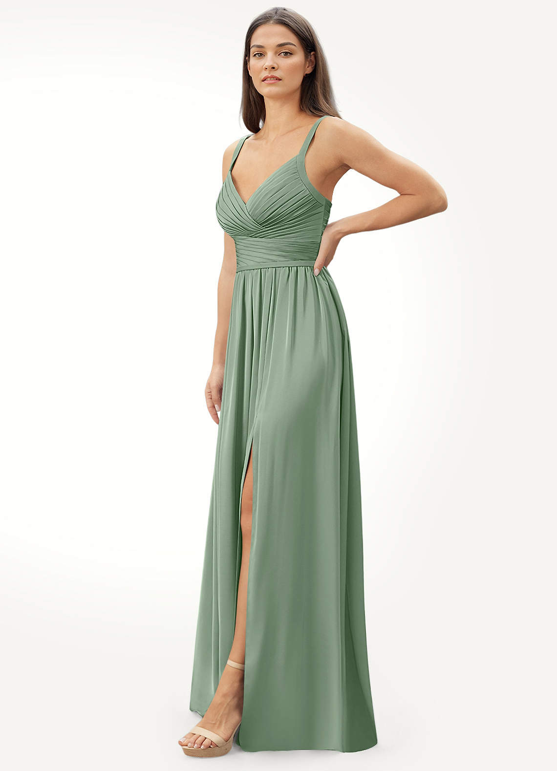 Azazie Chanel Matcha Bridesmaid Dresses | Azazie