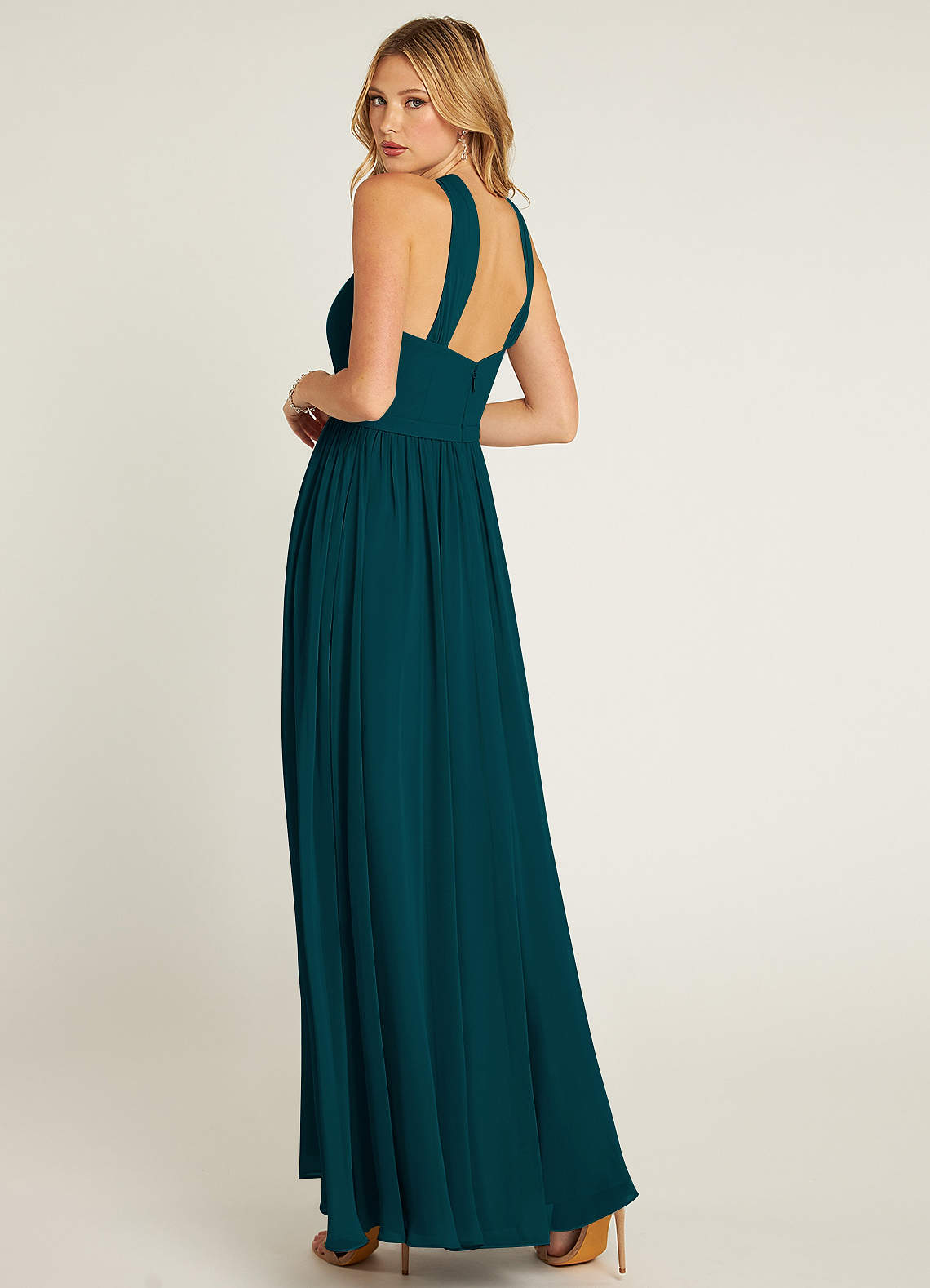 Azazie Jacey Pine Bridesmaid Dresses | Azazie CA