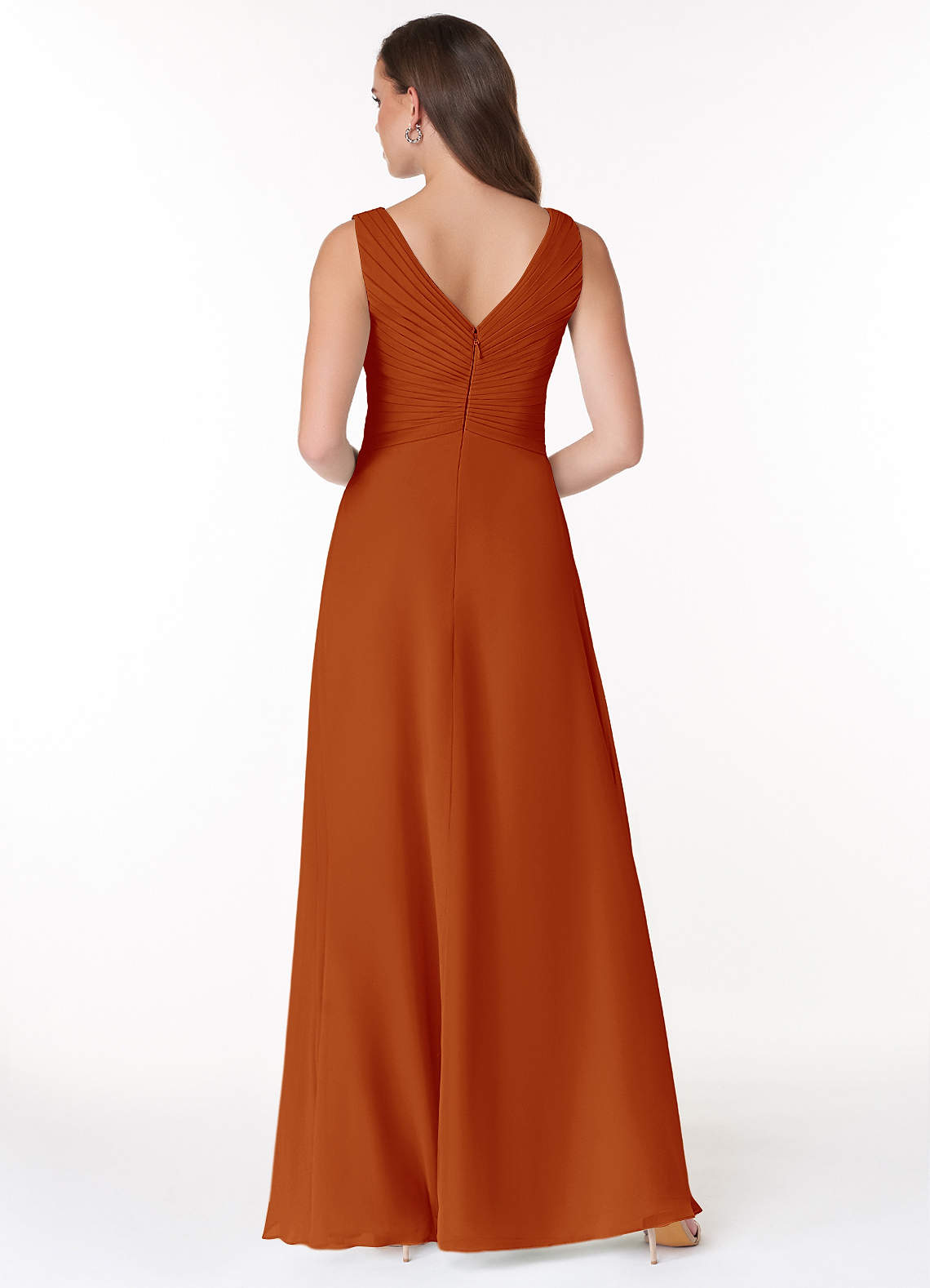 Azazie Flora Paprika Bridesmaid Dresses | Azazie