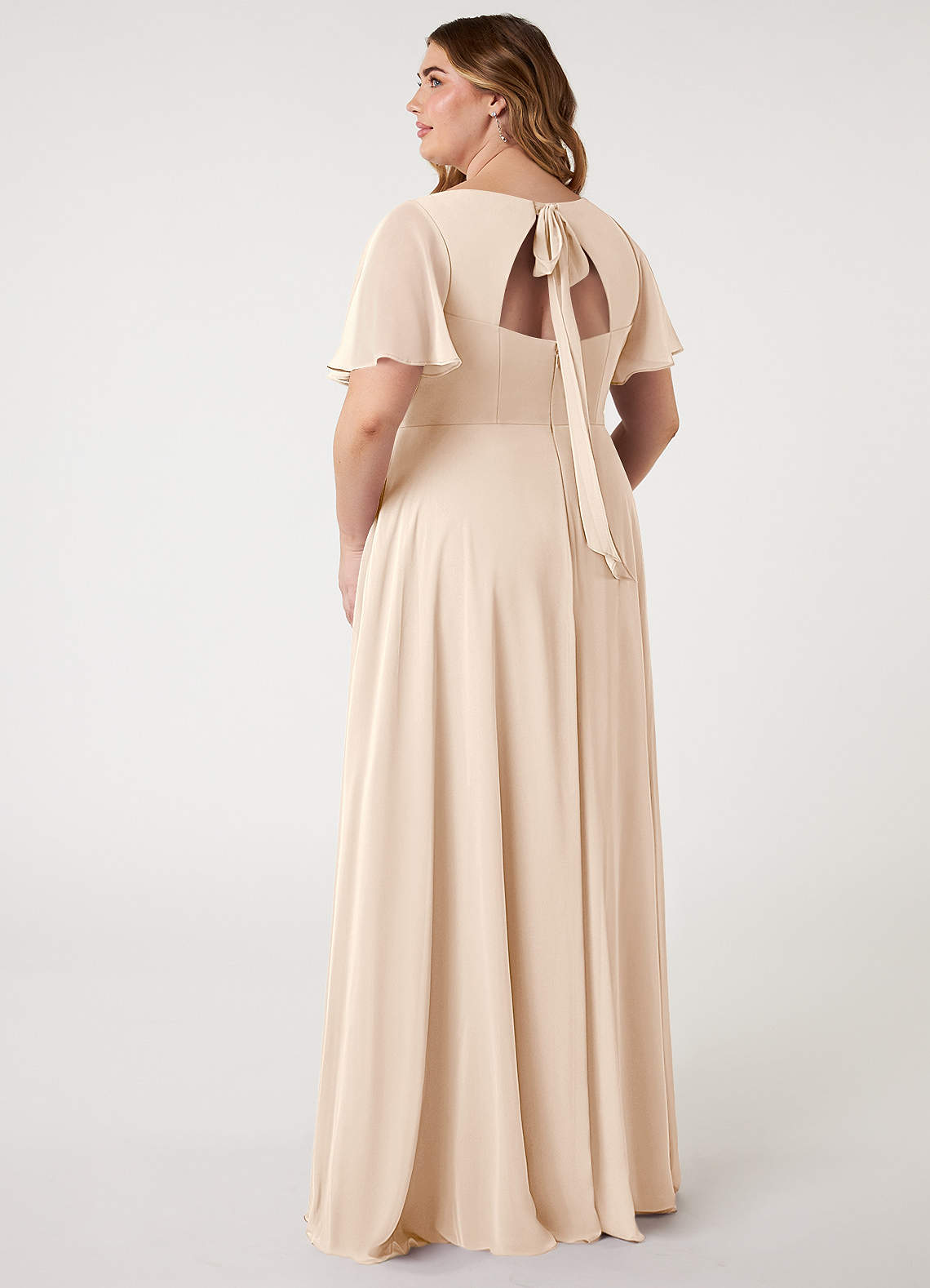 Azazie Kimber White Alabaster Bridesmaid Dresses | Azazie
