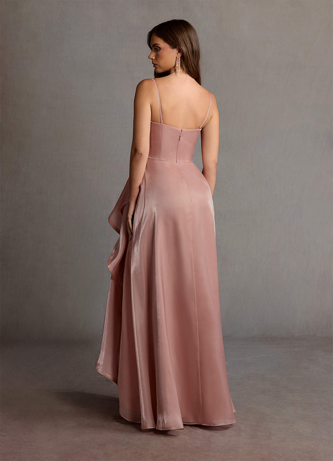 Enya Pink Handkerchief Gown | Azazie