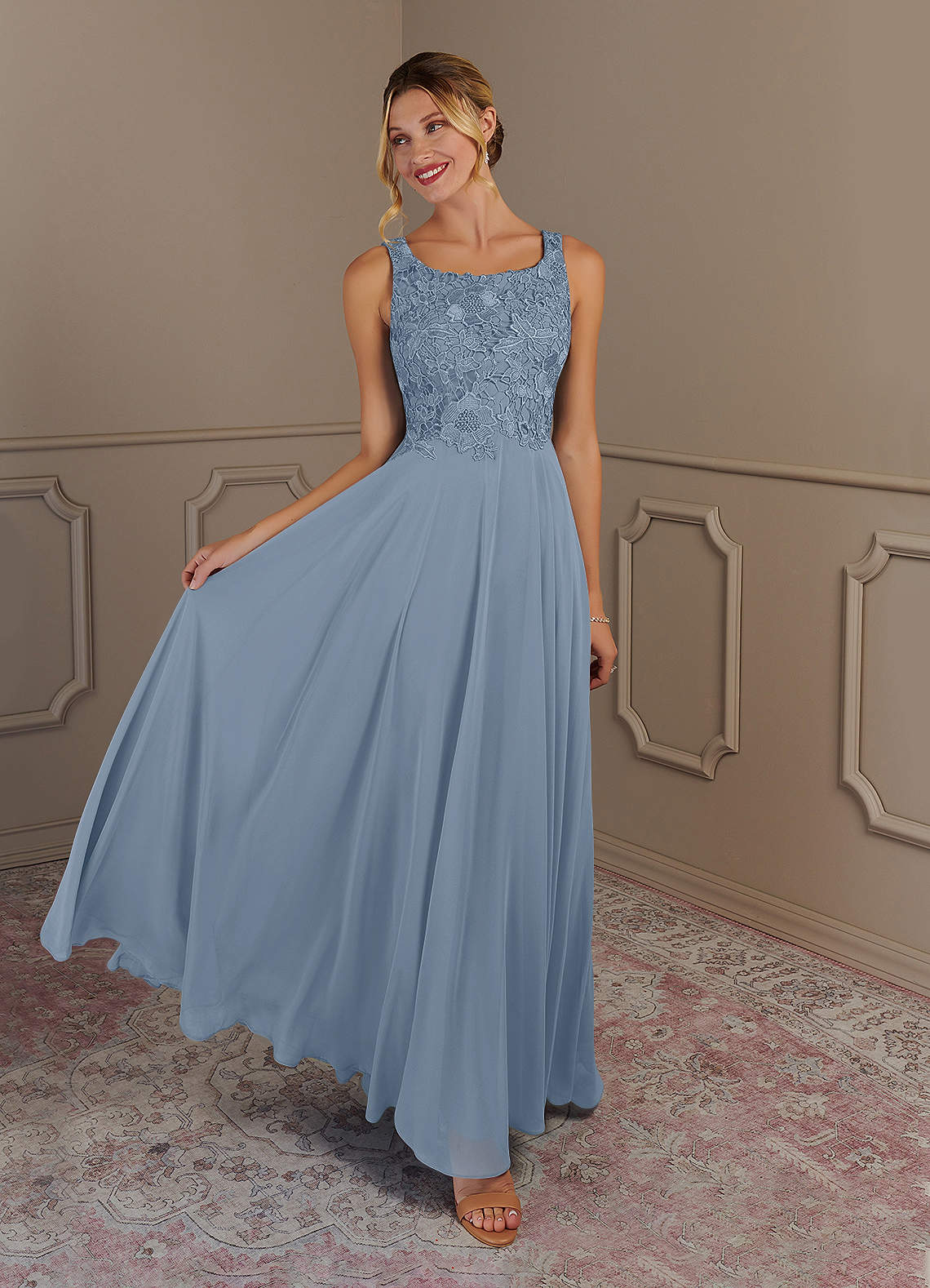 Dusty Blue Sample Dress | Azazie