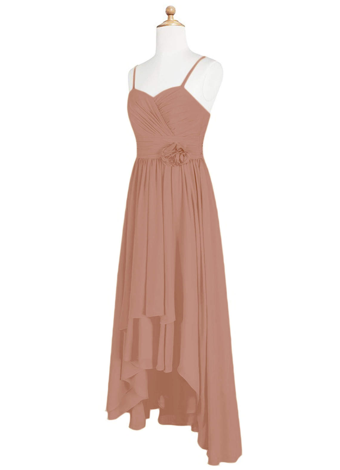 Champagne Rose Azazie Catalina JBD Junior Bridesmaid Dresses | Azazie