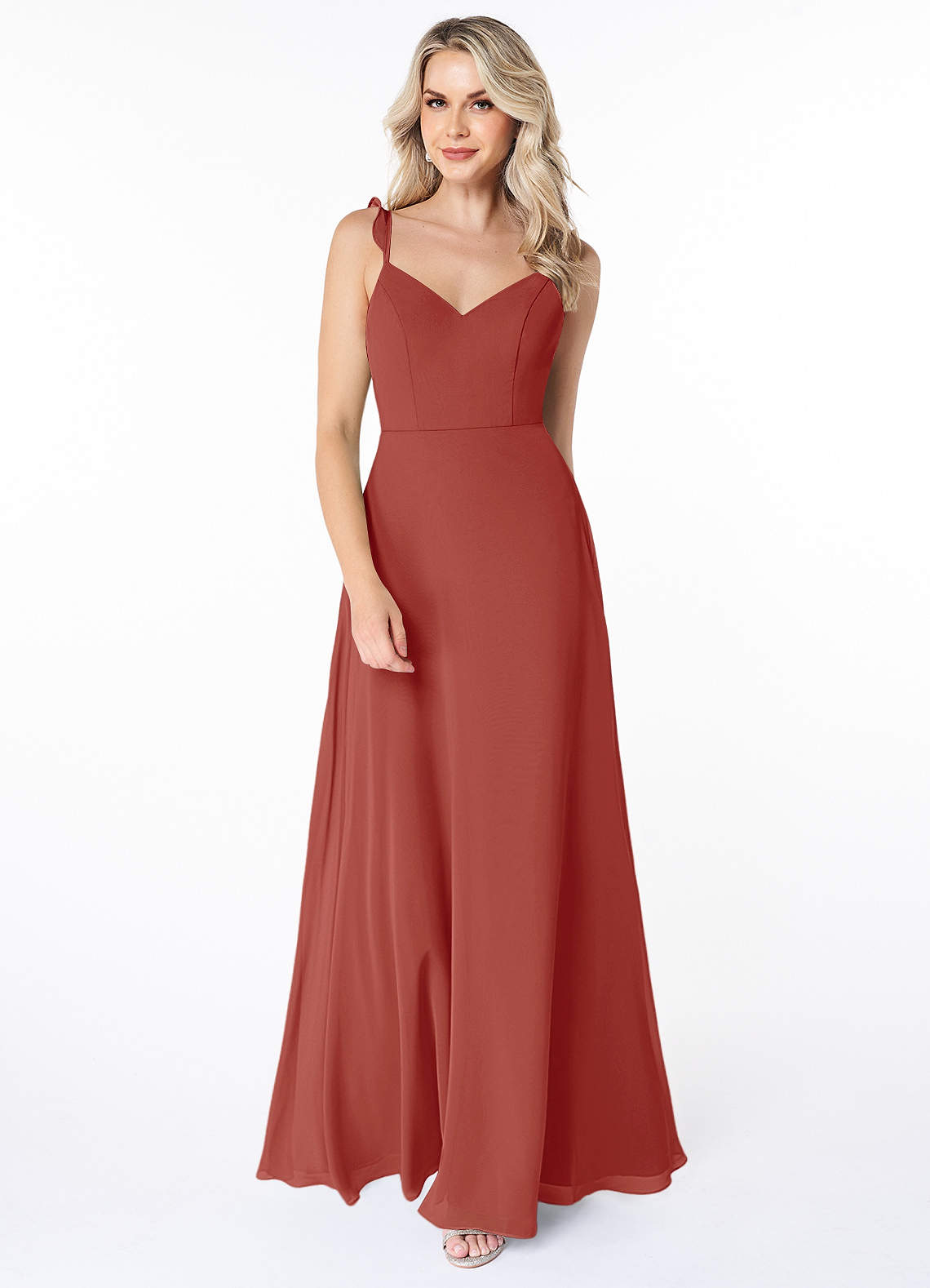Terracotta Azazie Everlee Bridesmaid Dresses | Azazie