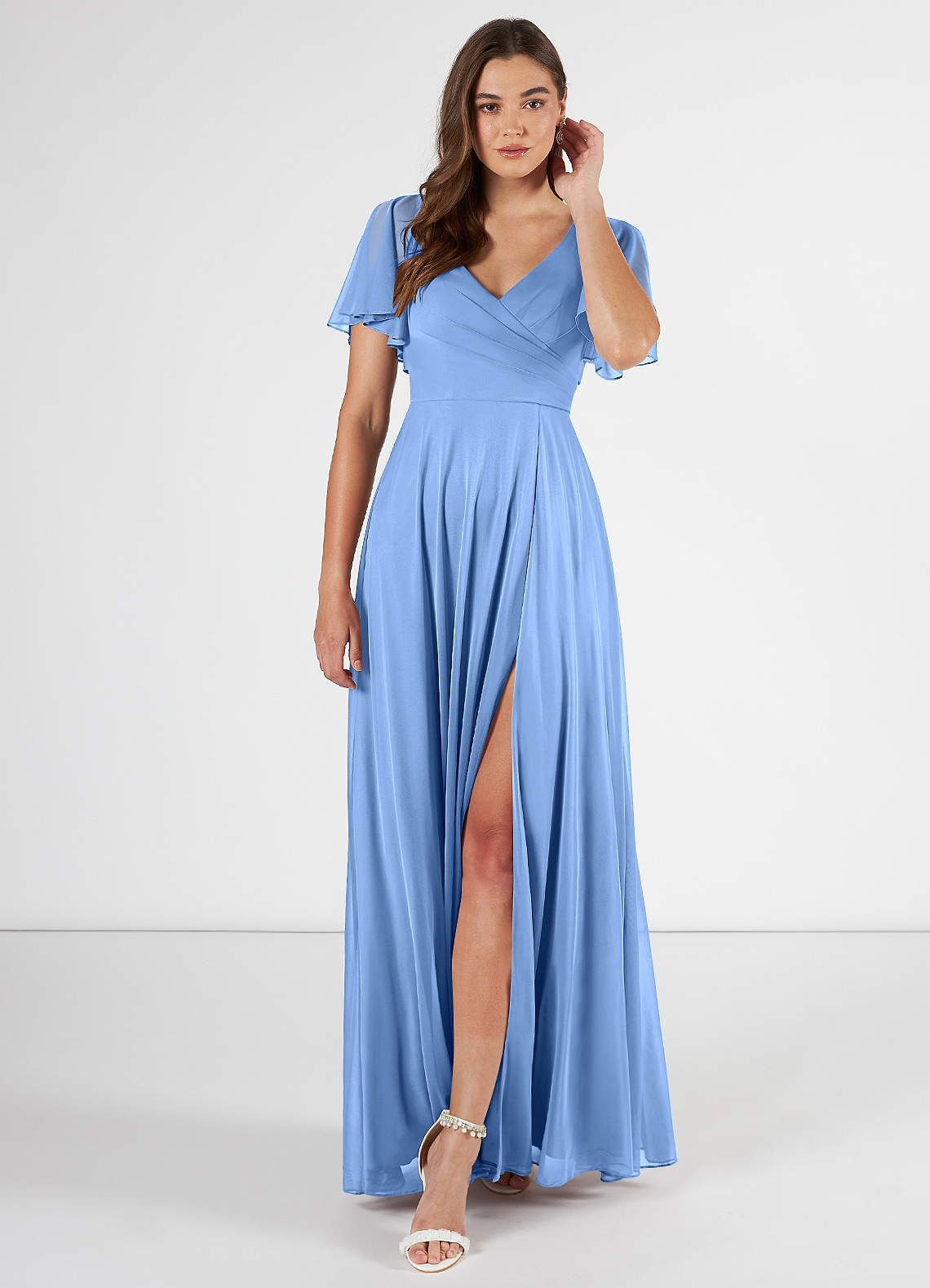 Steel Blue Azazie Induh Bridesmaid Dresses | Azazie