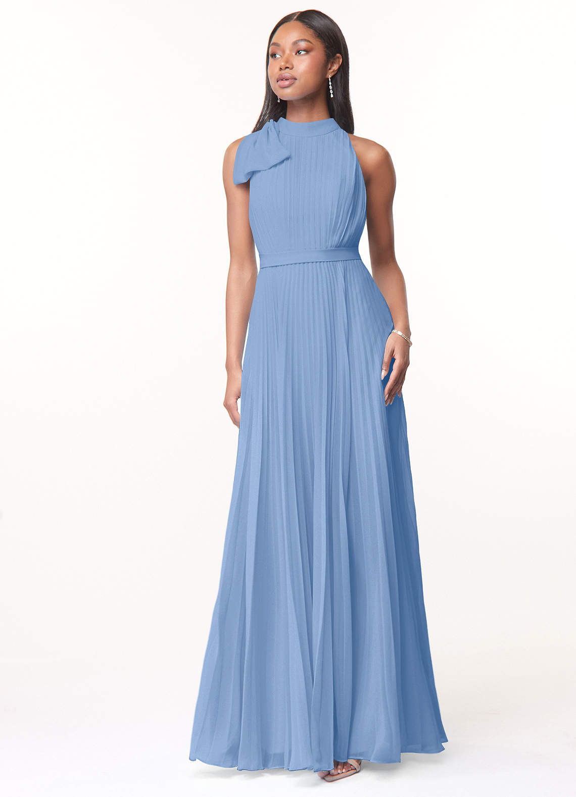 Steel Blue Azazie Cailyn Bridesmaid Dresses | Azazie