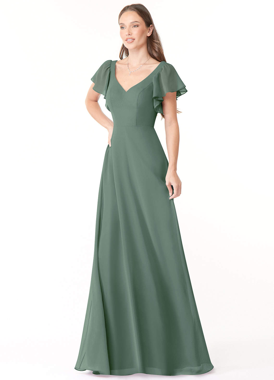 Eucalyptus Azazie Syenna Bridesmaid Dresses | Azazie