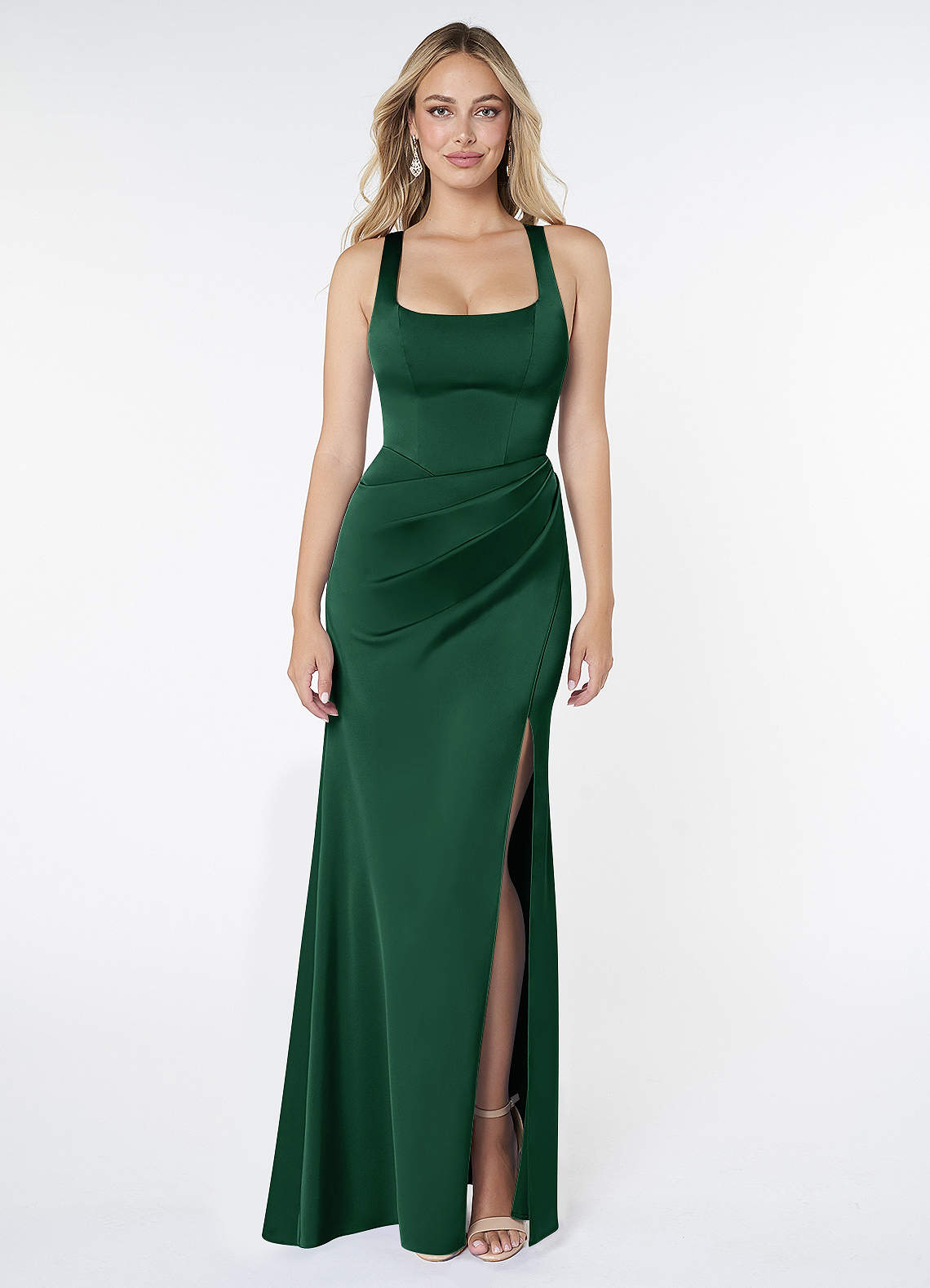 Azazie Mero Dark Green Bridesmaid Dresses | Azazie AU