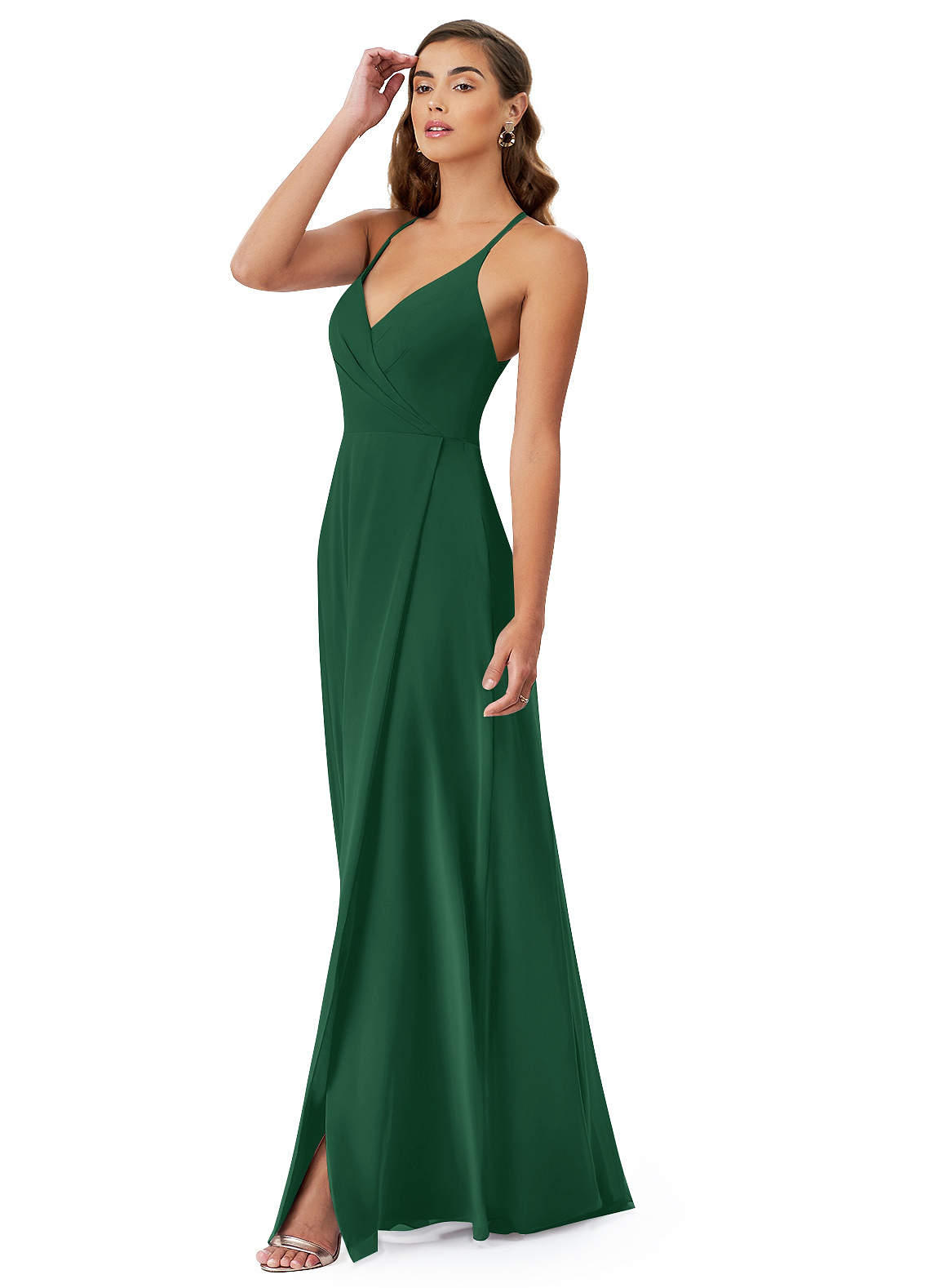 Dark Green Azazie Davis Bridesmaid Dresses | Azazie