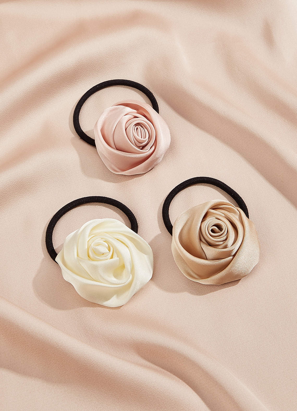 3D Rose Scrunchie Set Headpieces | Azazie