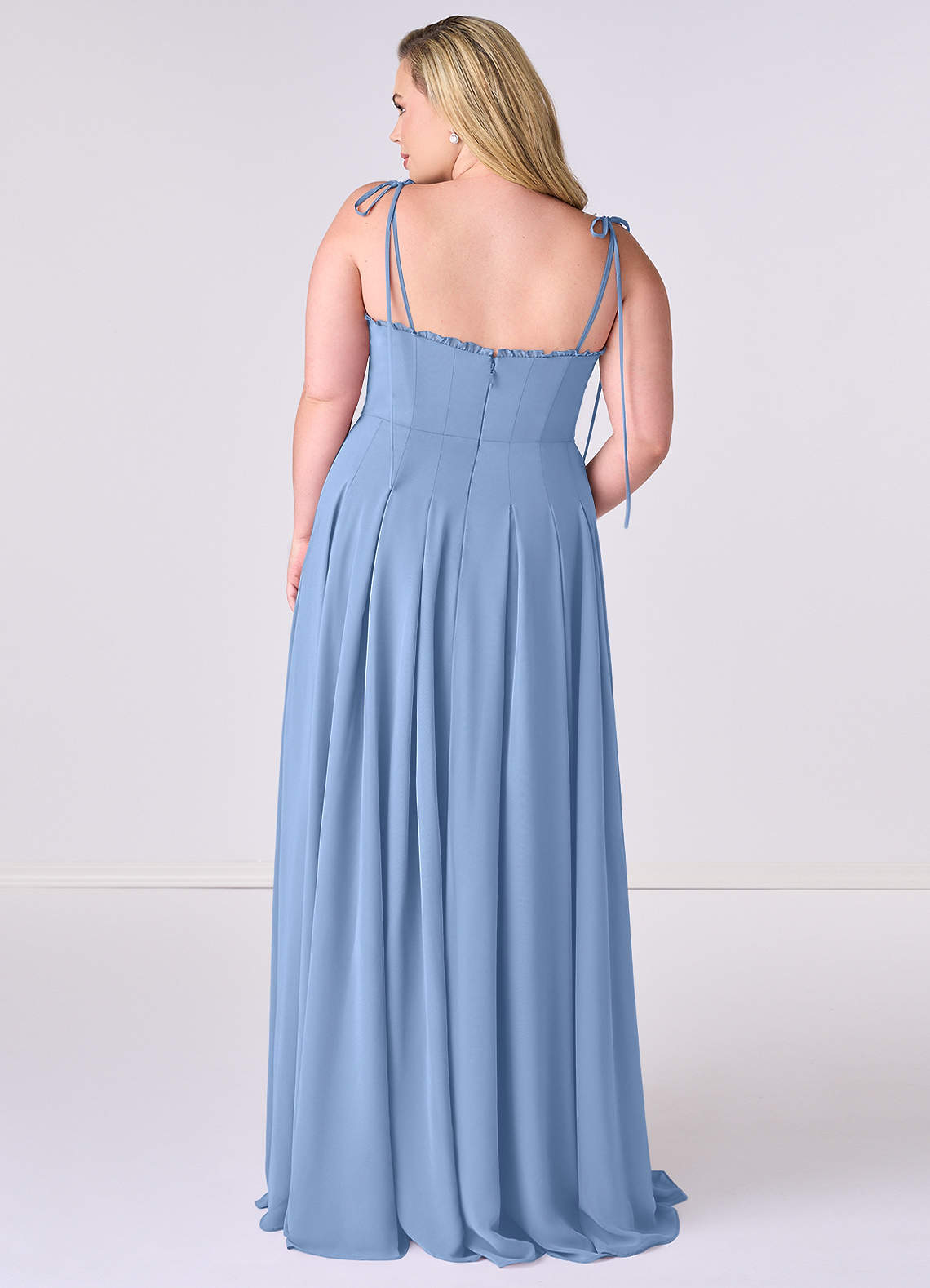 Steel Blue Barbie™ AZAZIE 1014 Bridesmaid Dresses | Azazie