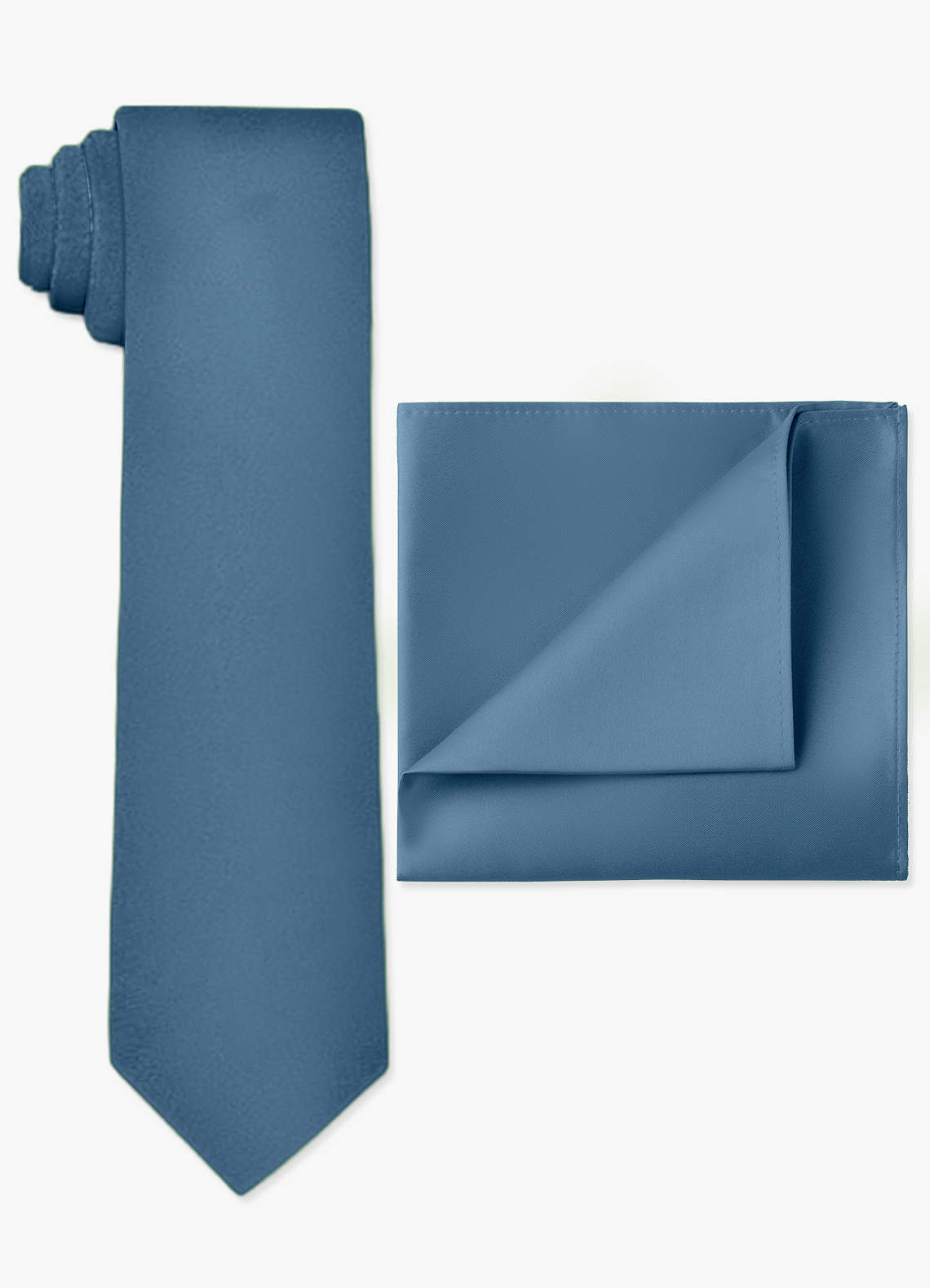 MATTE SATIN WIDE TIE AND POCKET SQUARE SET | Azazie