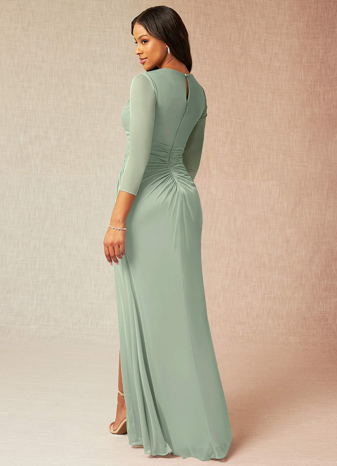 Azazie Deanna Dusty Sage Bridesmaid Dresses | Azazie