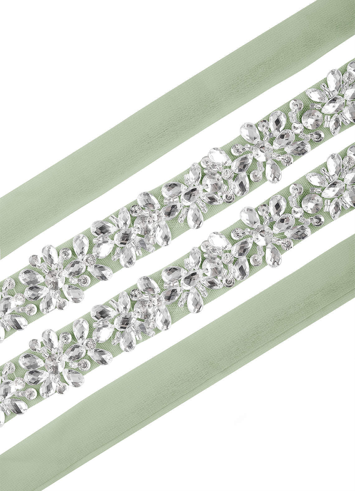 Chiffon Sash with Starlight Beading | Azazie