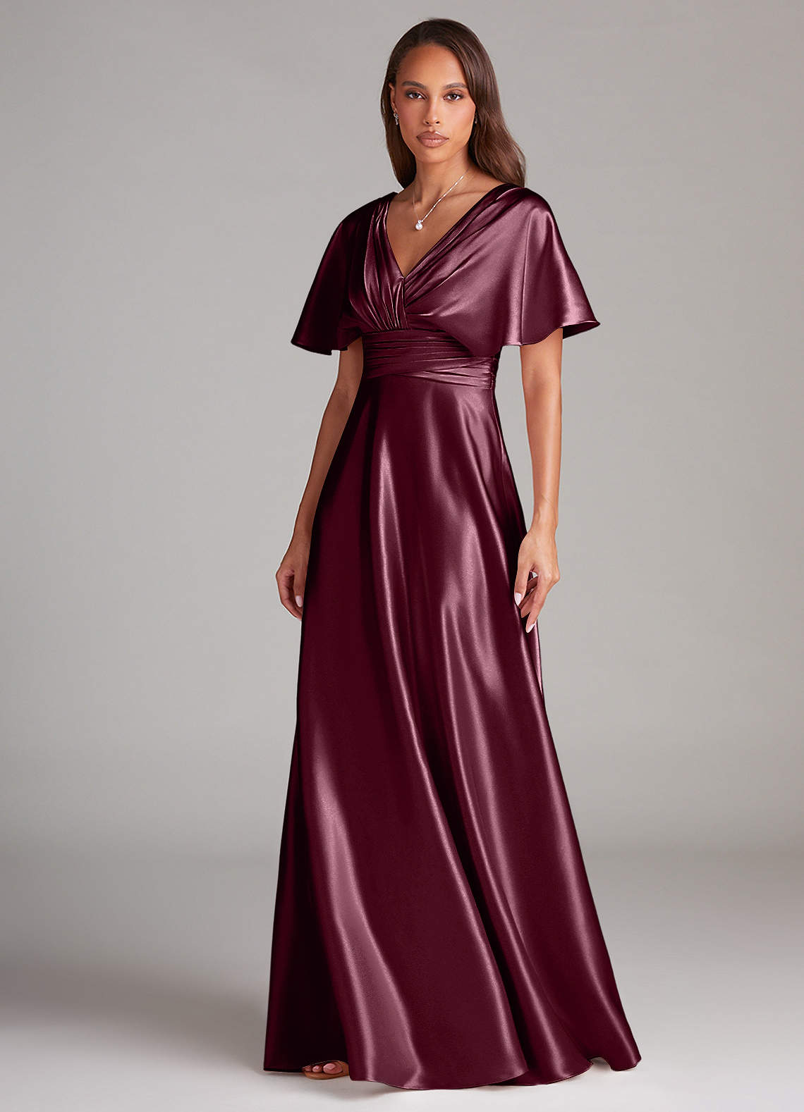 Azazie Pamela Cabernet Bridesmaid Dresses | Azazie