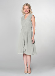 Azazie Fabiola MBD Mother Of The Bride Dress - Silver | Azazie