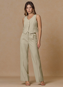 Rowan Tan Refined Weave Performance 2-Piece Suit | Azazie