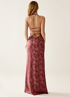 Angena Vintage Rose Jacquard Opne Back Party Dress Prom and Homecoming ...
