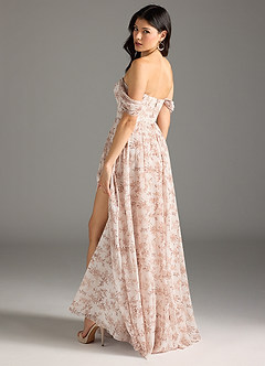 Azazie Chrysanta Pink Fern Floral Bridesmaid Dresses | Azazie