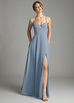 Azazie Audreana Dusty Blue Bridesmaid Dresses | Azazie