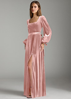Azazie Leonia Dusty Rose Bridesmaid Dresses | Azazie